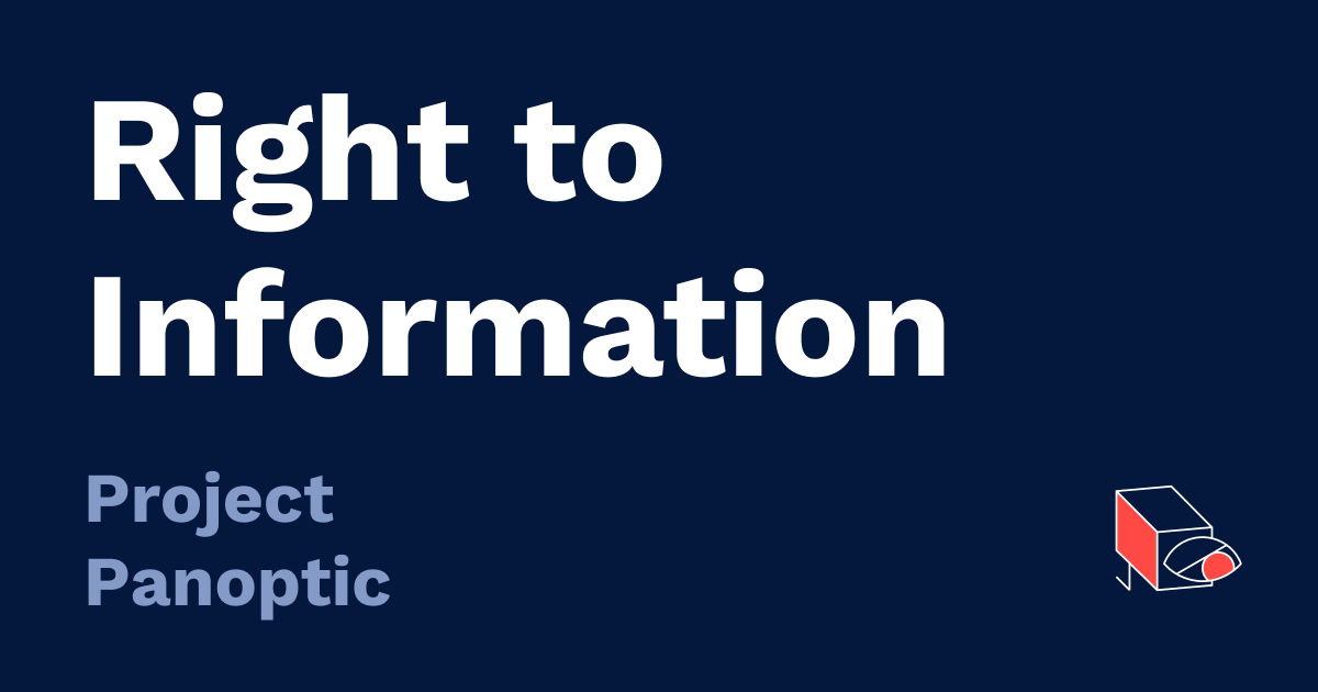 RTI to Hyderabad Police on Facial Recognition